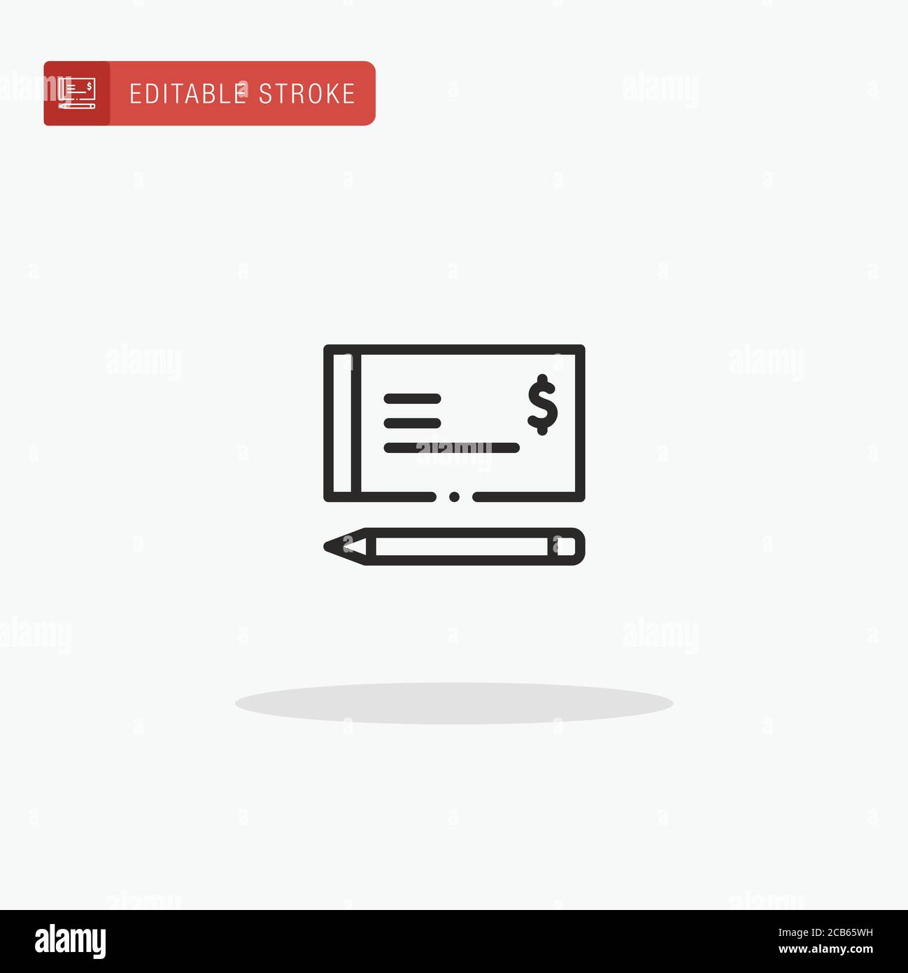 Cheque icon vector. Cheque icon for presentation Stock Vector Image ...