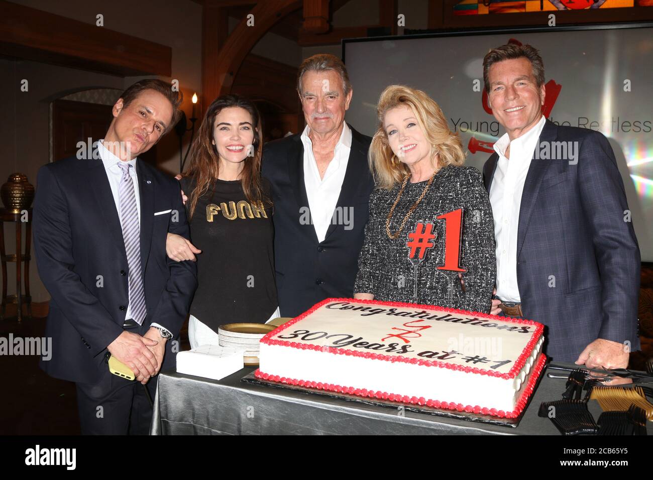 LOS ANGELES - JAN 17: Christian LeBlanc, AMelia Heinle, Eric Braeden ...