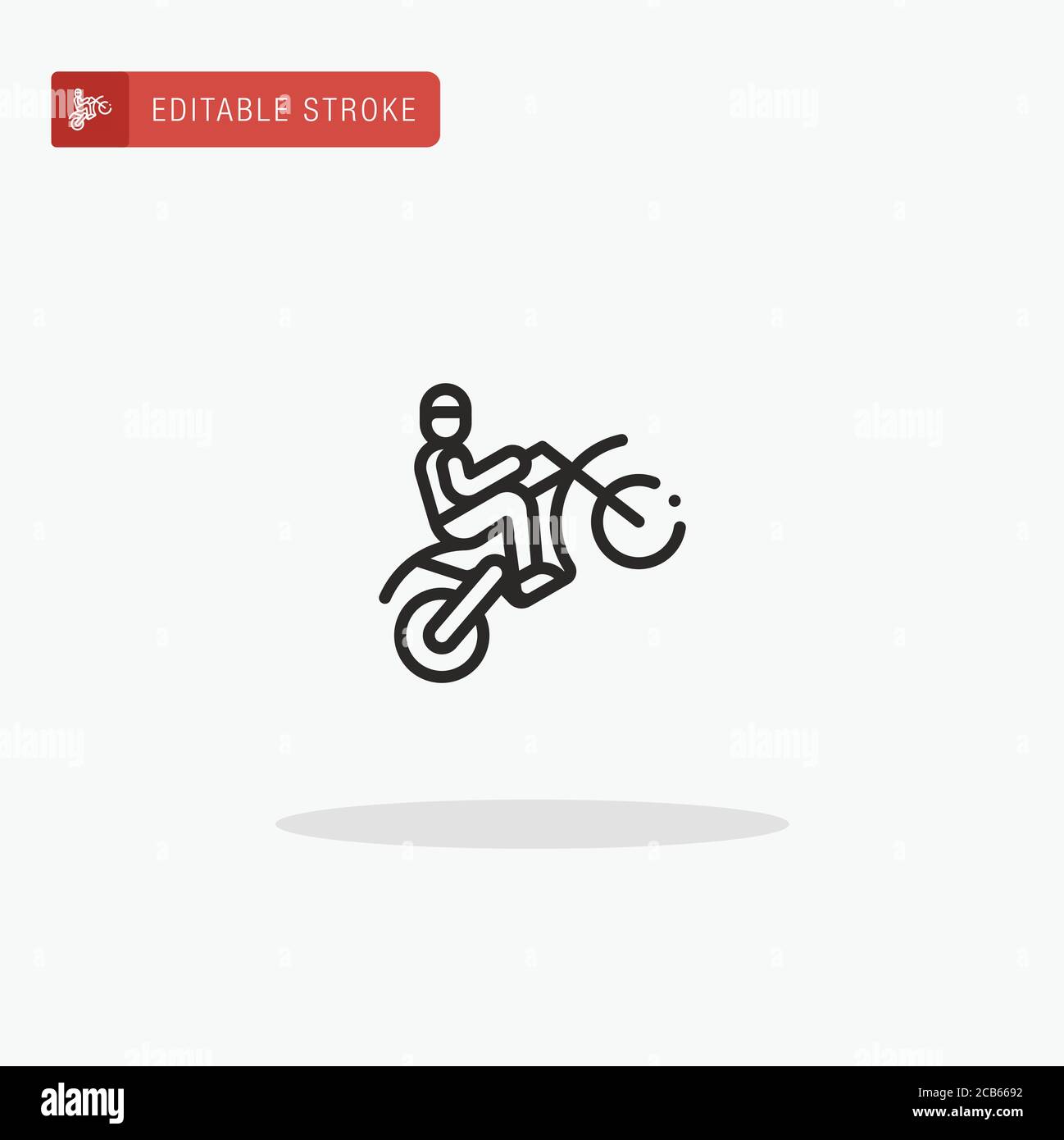 Motocross icon vector. Motocross icon for presentation Stock Vector ...