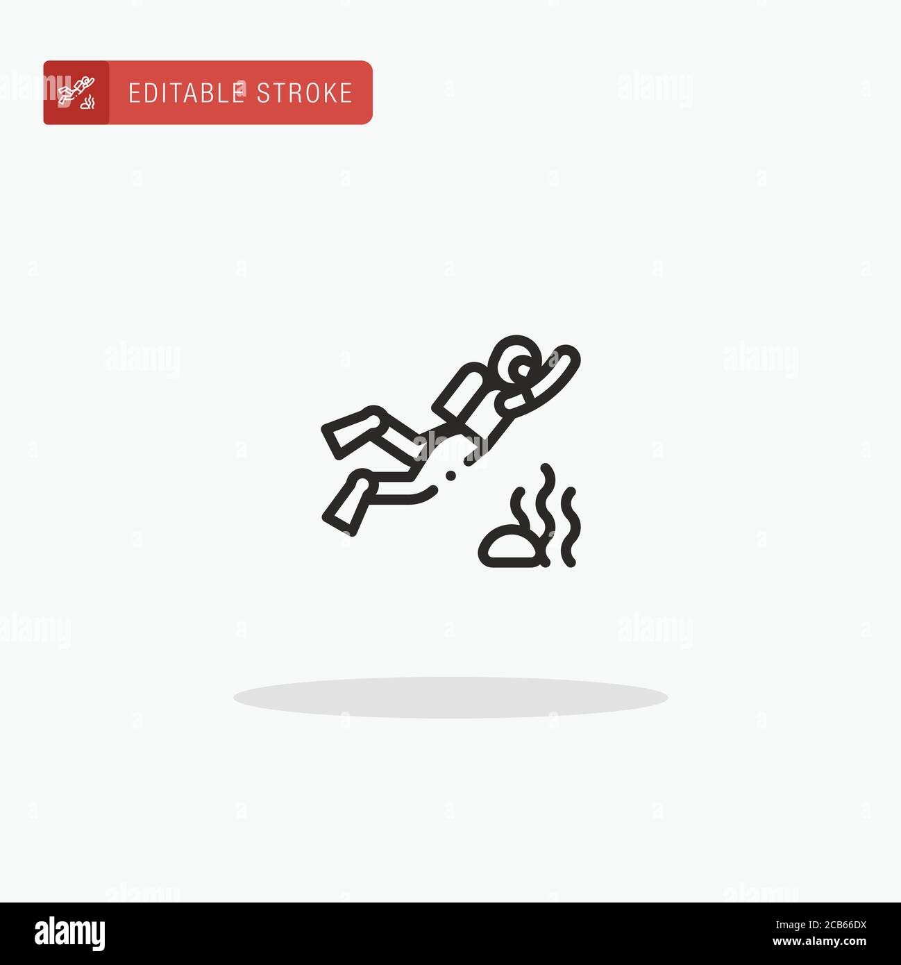 Deep sea dive line Stock Vector Images - Alamy