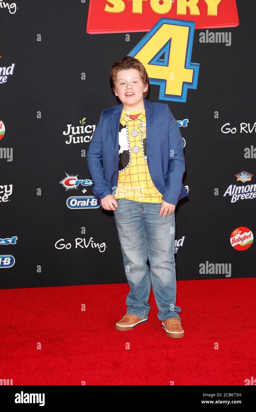 LOS ANGELES - JUN 11: Maxwell Simkins at the "Toy Story 4" Premiere at ...