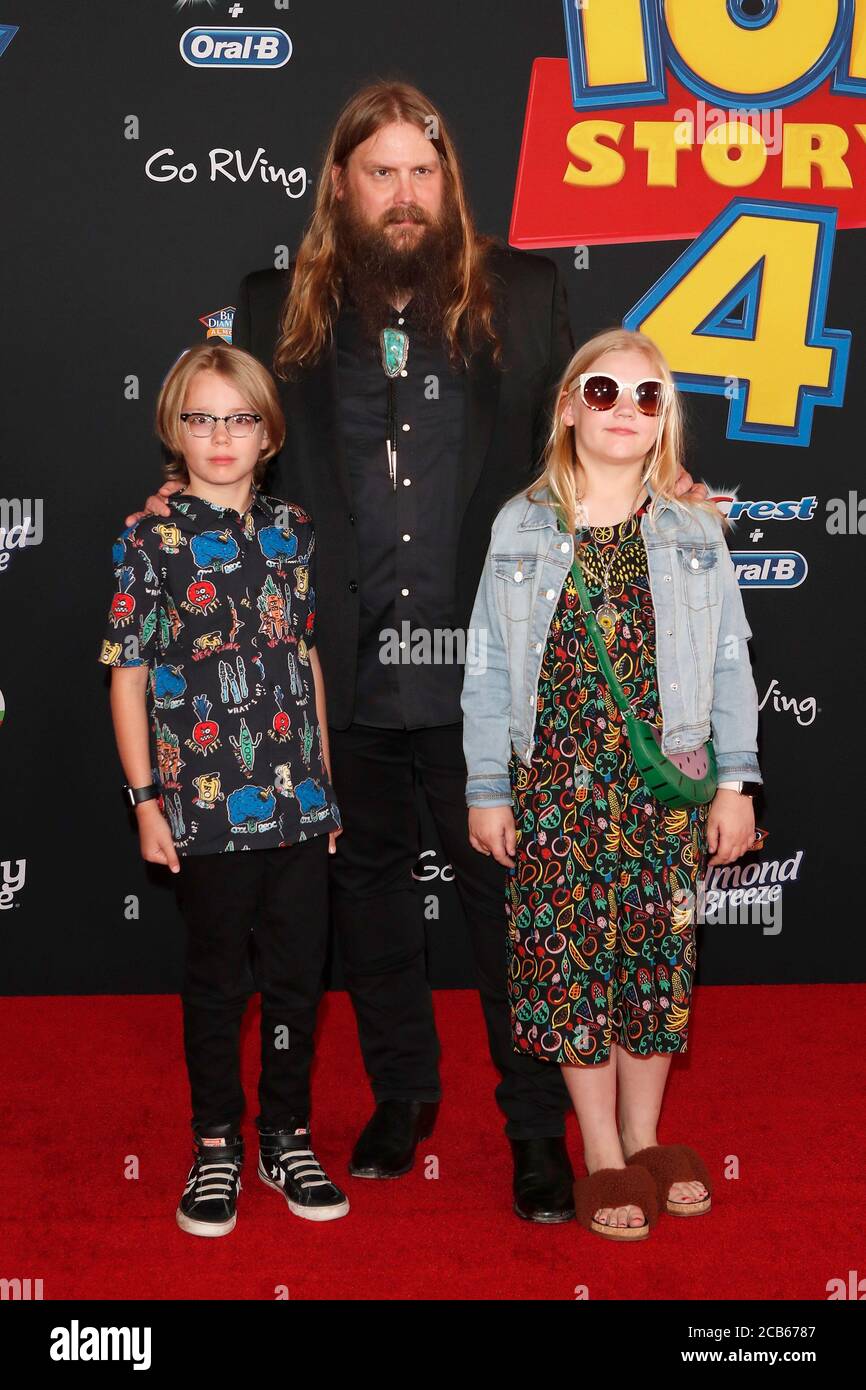 LOS ANGELES - JUN 11: Chris Stapleton, family at the "Toy Story 4 ...