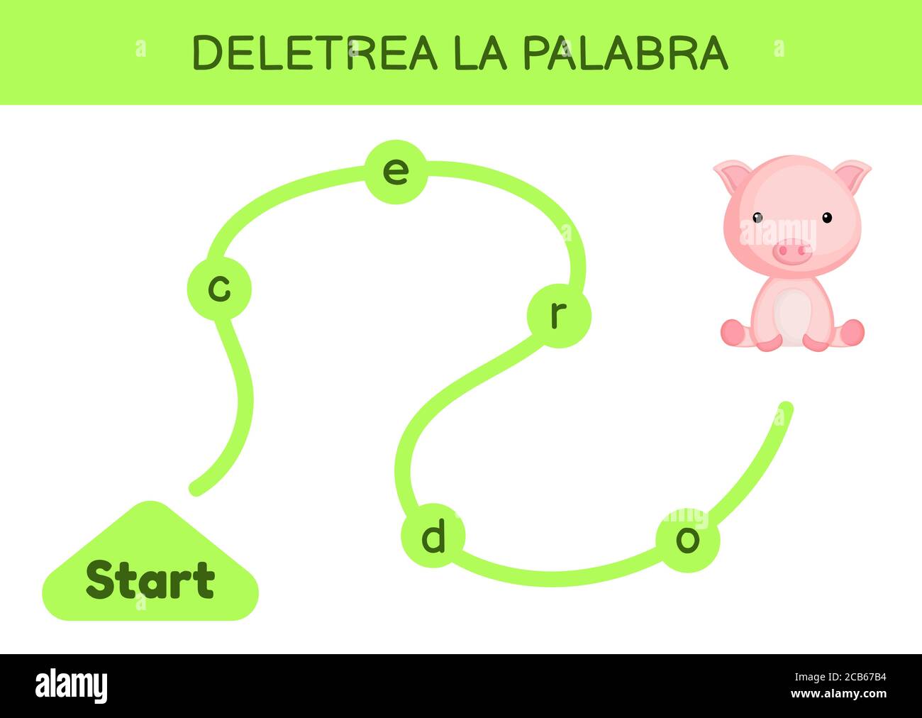 Deletrea la palabra - Spell the word. Maze for kids. Spelling word game ...