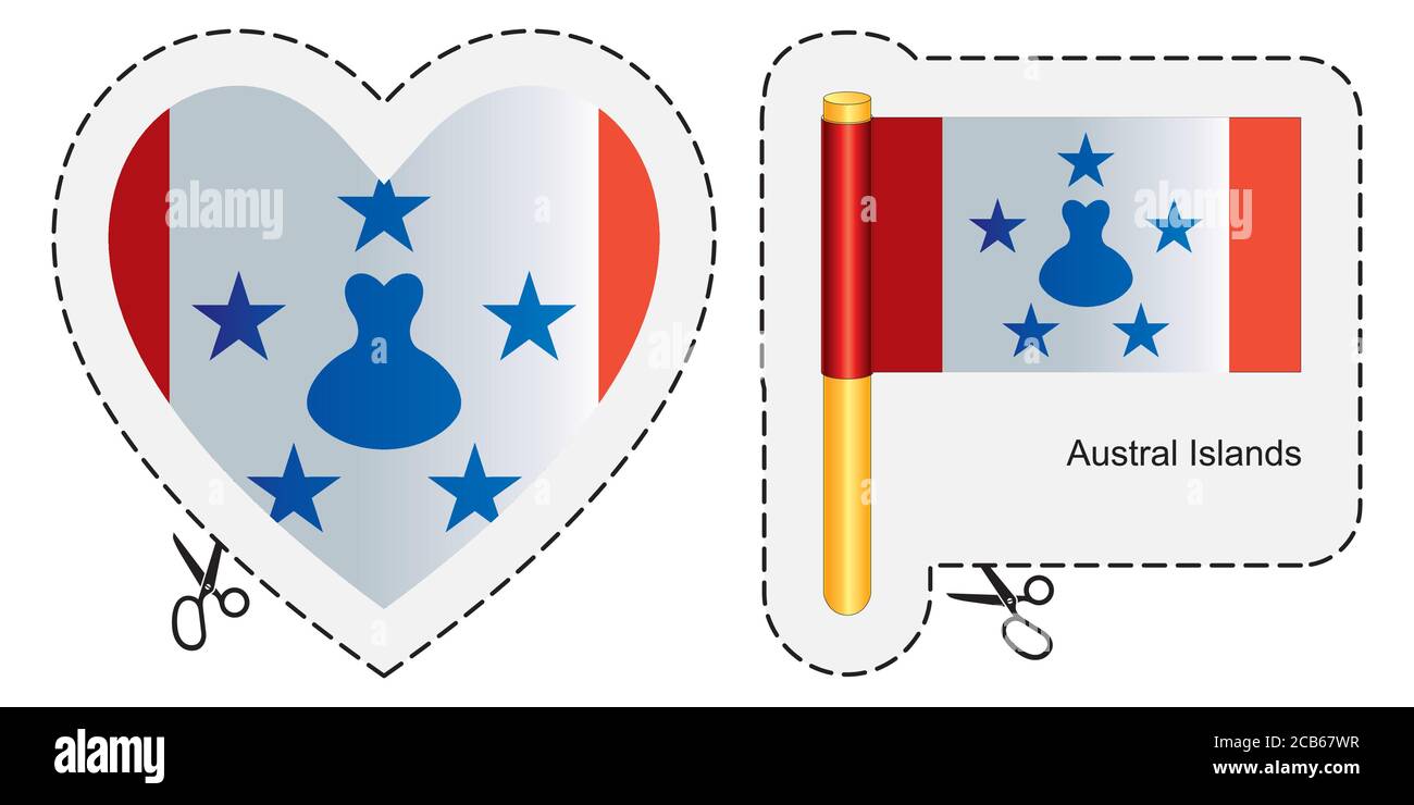 Austral islands flag Stock Vector Images - Alamy