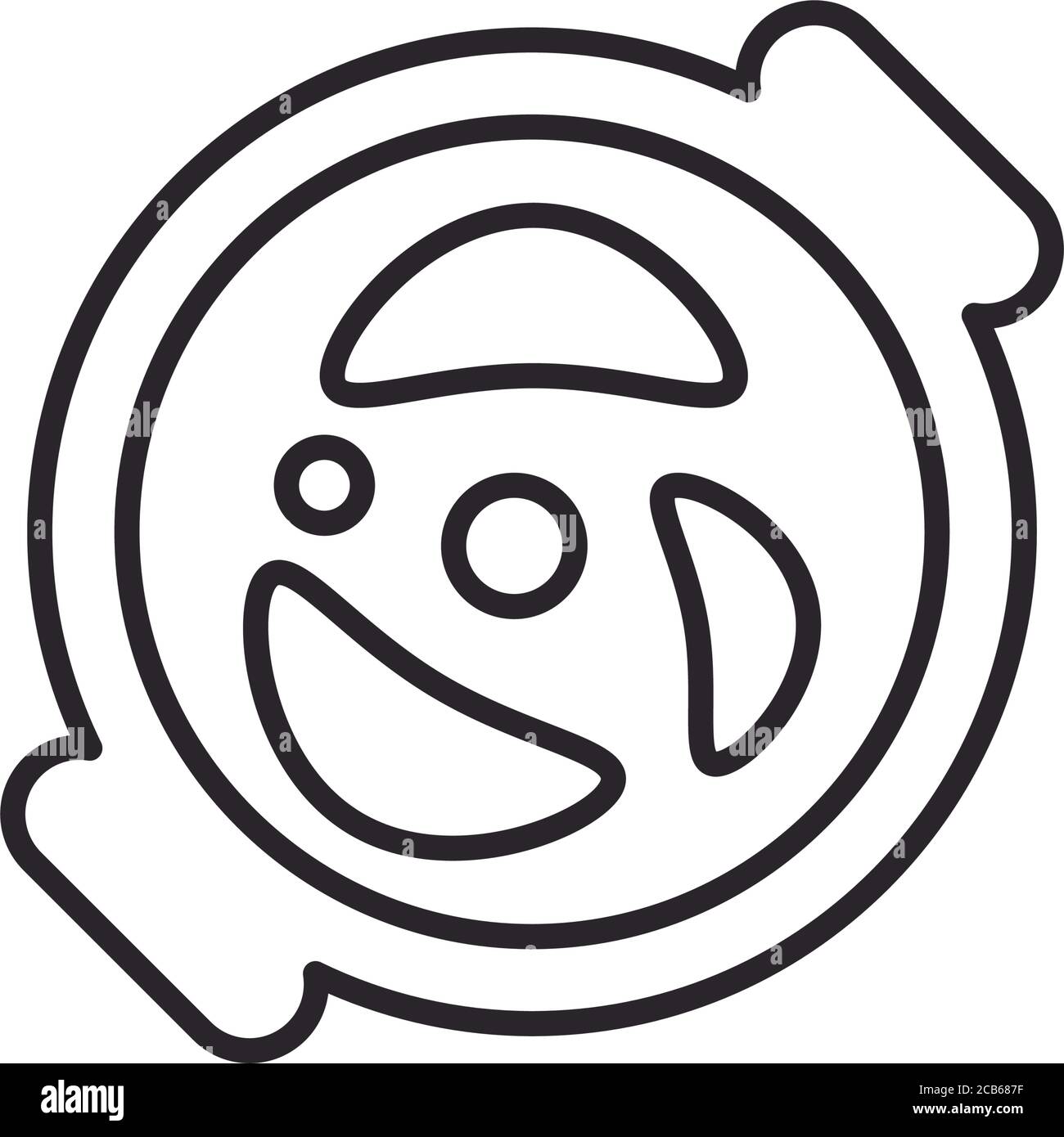 navratri malai kofta style line icon vector illustration design Stock ...
