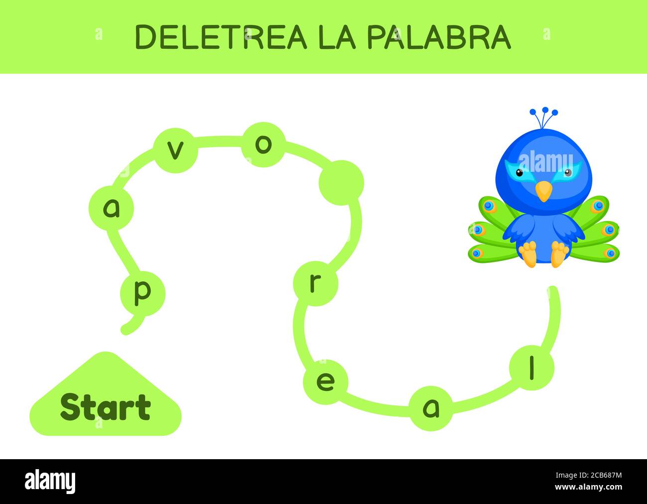 Deletrea la palabra - Spell the word. Maze for kids. Spelling word game ...