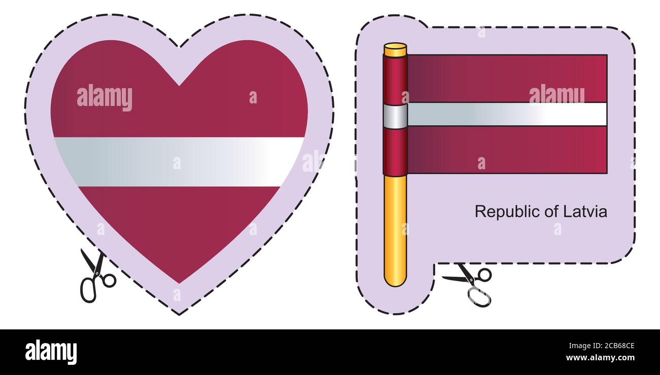 Latvia heart Stock Vector Images - Alamy
