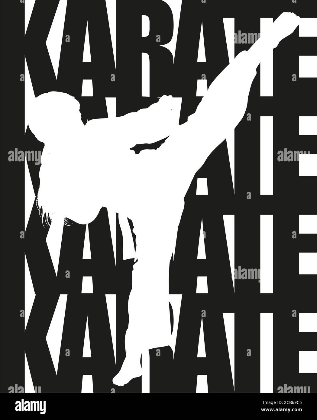 Karate typography hi-res stock photography and images - Alamy