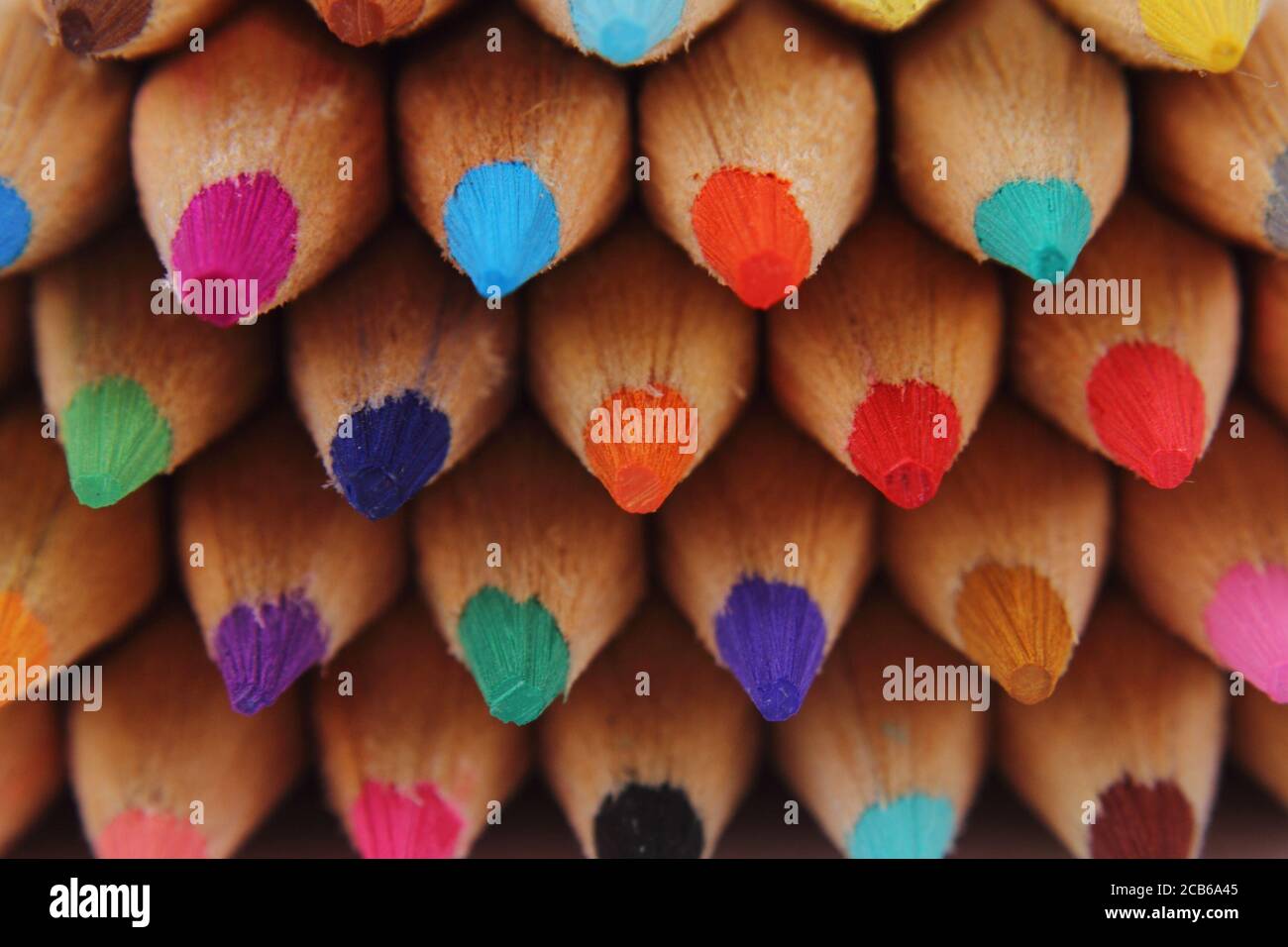 color crayons as very nice educational background Stock Photo - Alamy