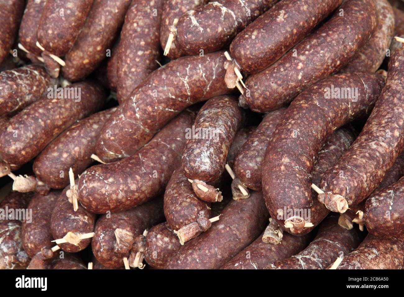 black pudding (czech traditional food) as nice background Stock Photo ...