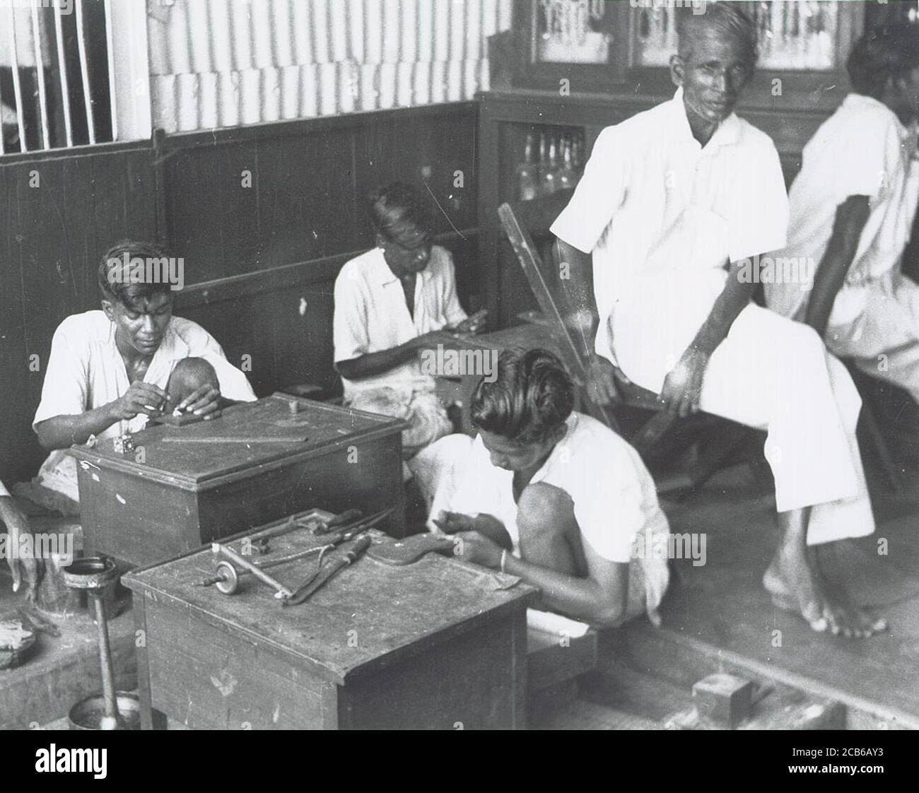 Black and white image of an antique stall hi-res stock photography and ...