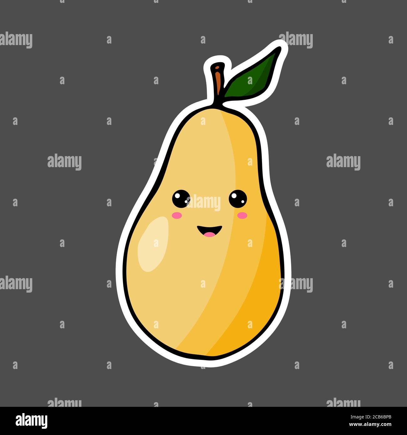 Cartoon pear hi-res stock photography and images - Alamy