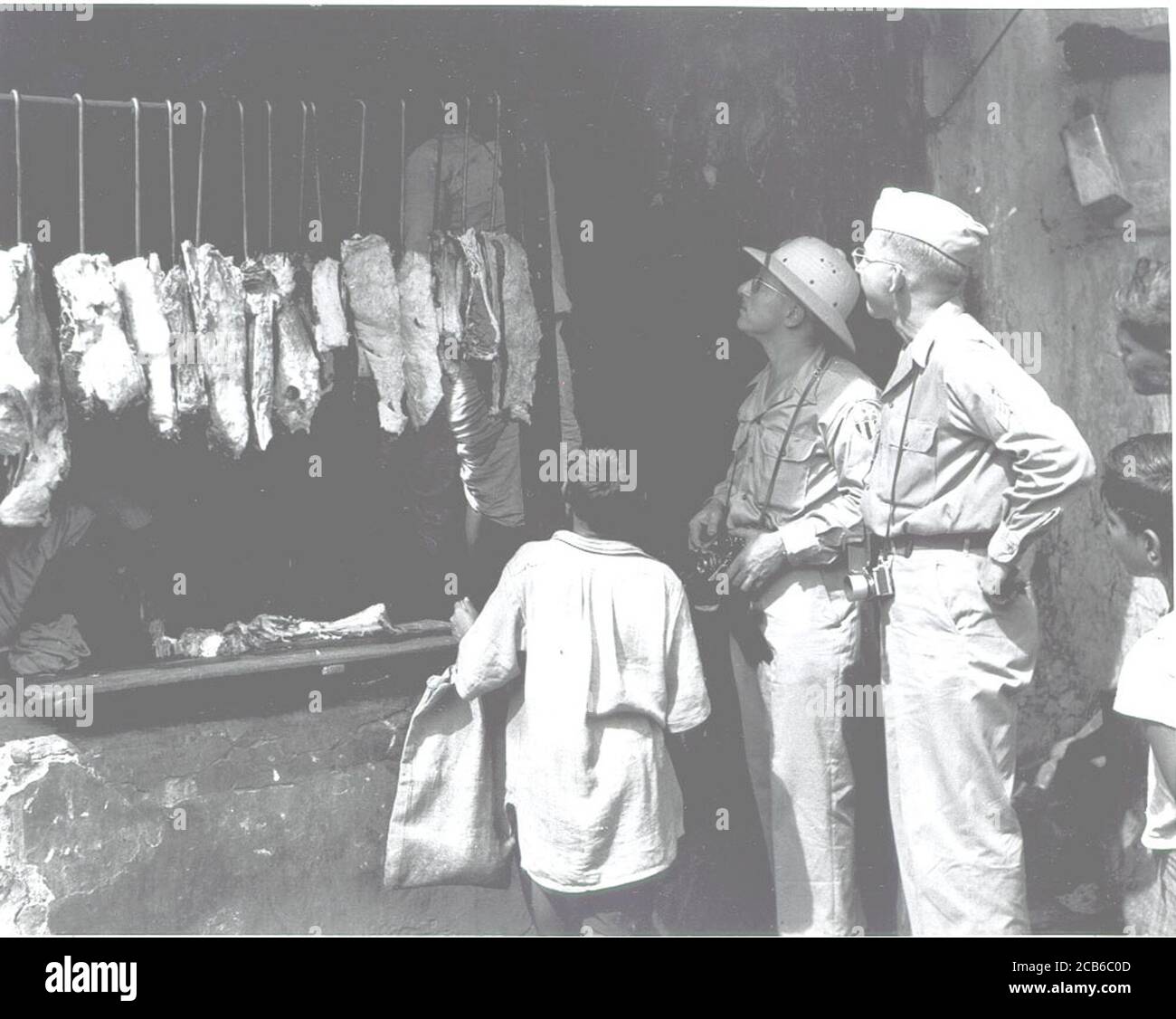 Black And White Image Of An Antique Stall High Resolution Stock ...