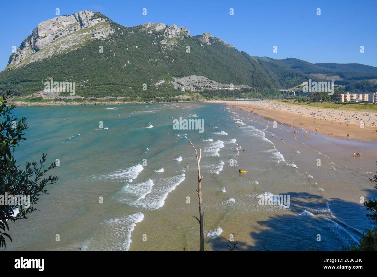 Panoramic views of Oriñon beach Stock Photo - Alamy