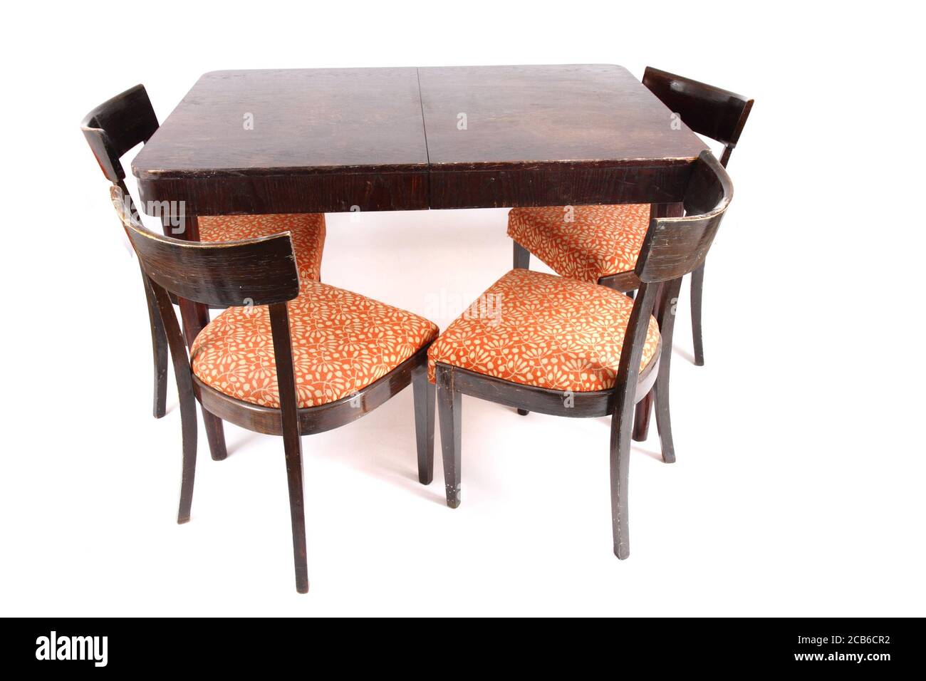 dining table and chairs isolated on the white background Stock Photo ...