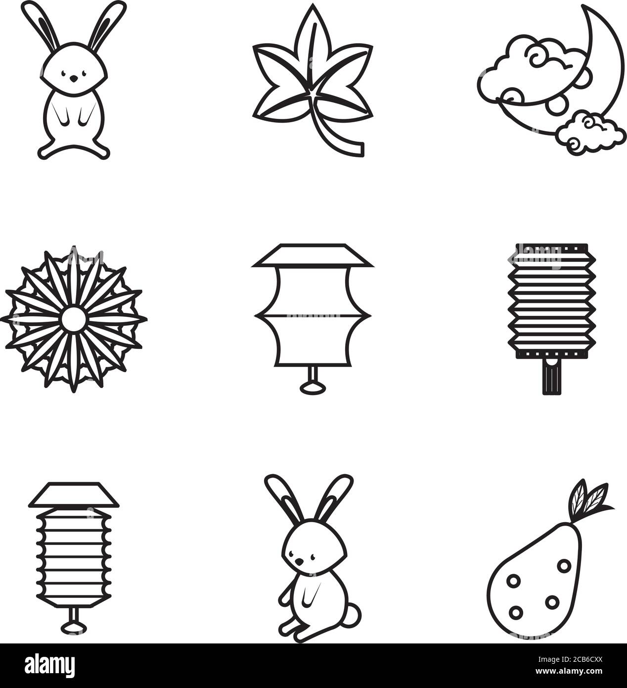 Full moon icon cartoon Black and White Stock Photos & Images - Alamy