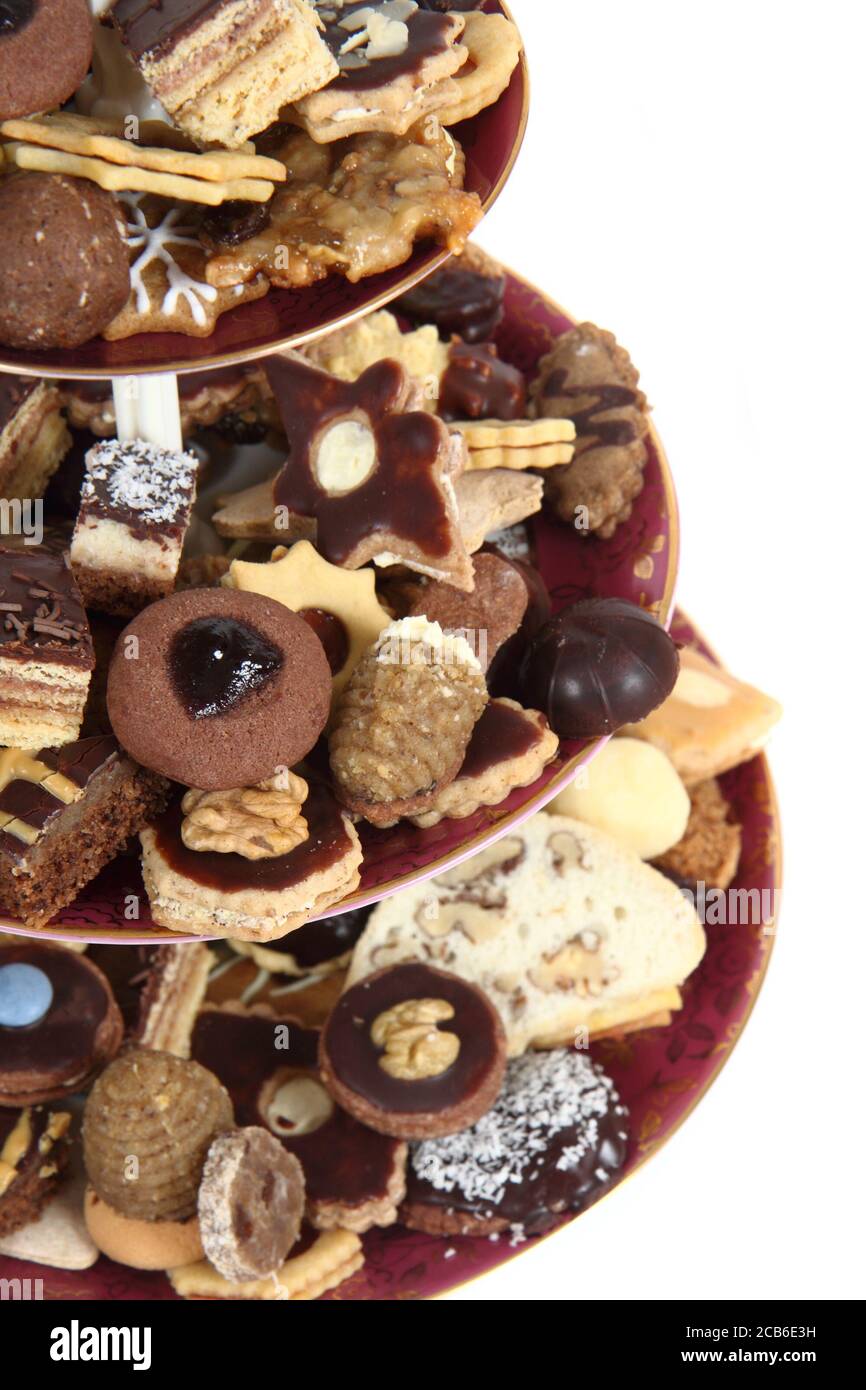 traditional christmas desserts and cookies from czech republic Stock ...