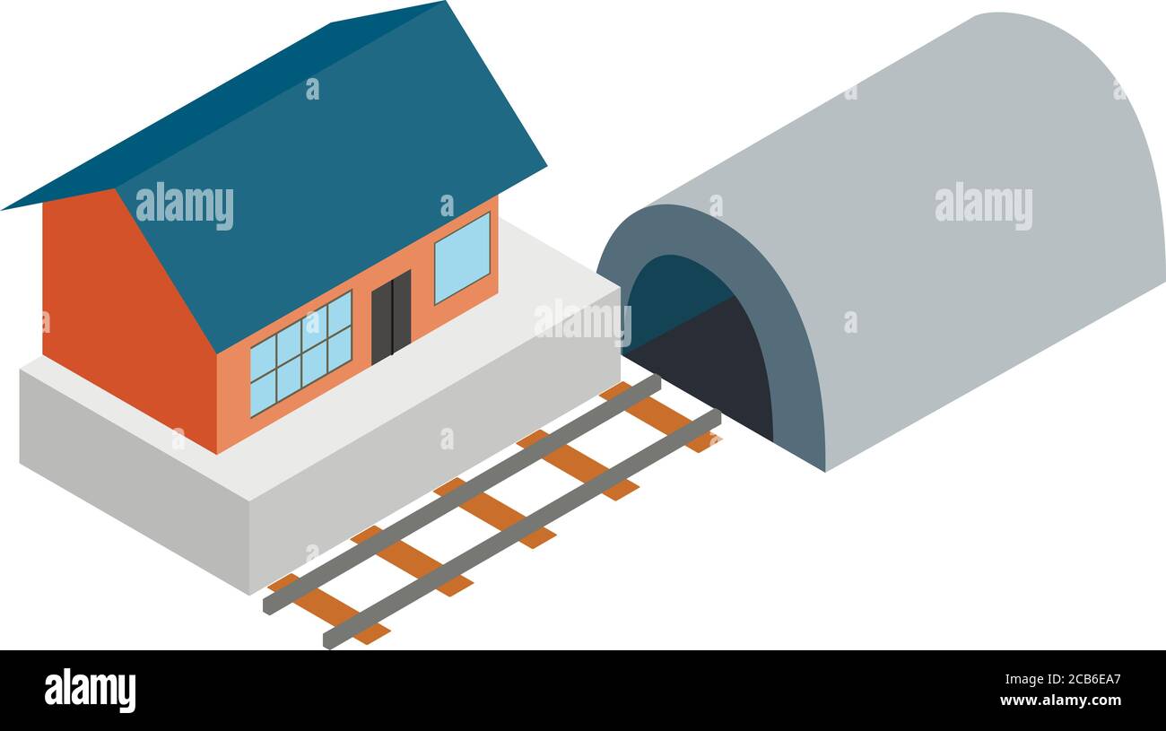 Railroad concept icon, isometric style Stock Vector Image & Art - Alamy