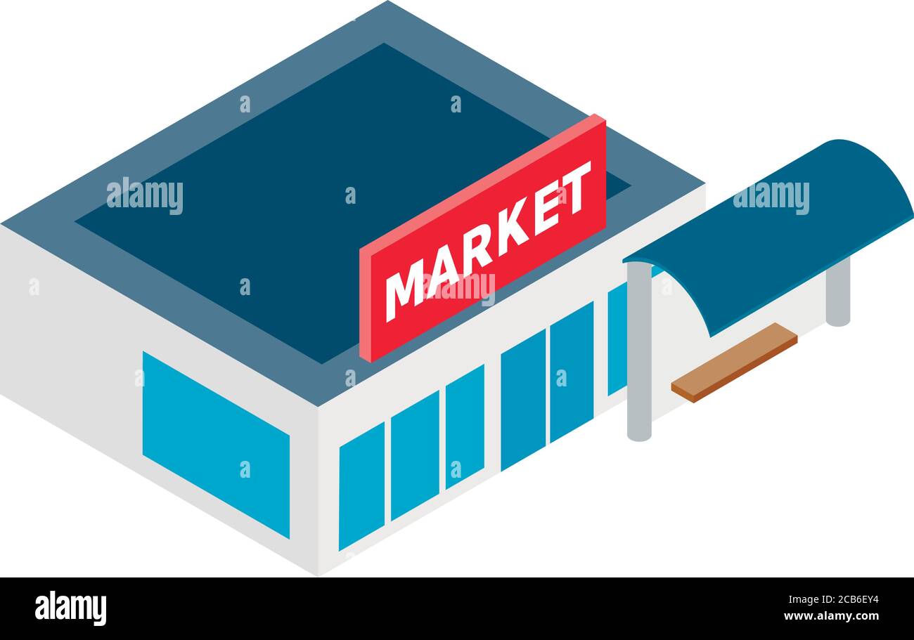 Store building icon, isometric style Stock Vector Image & Art - Alamy