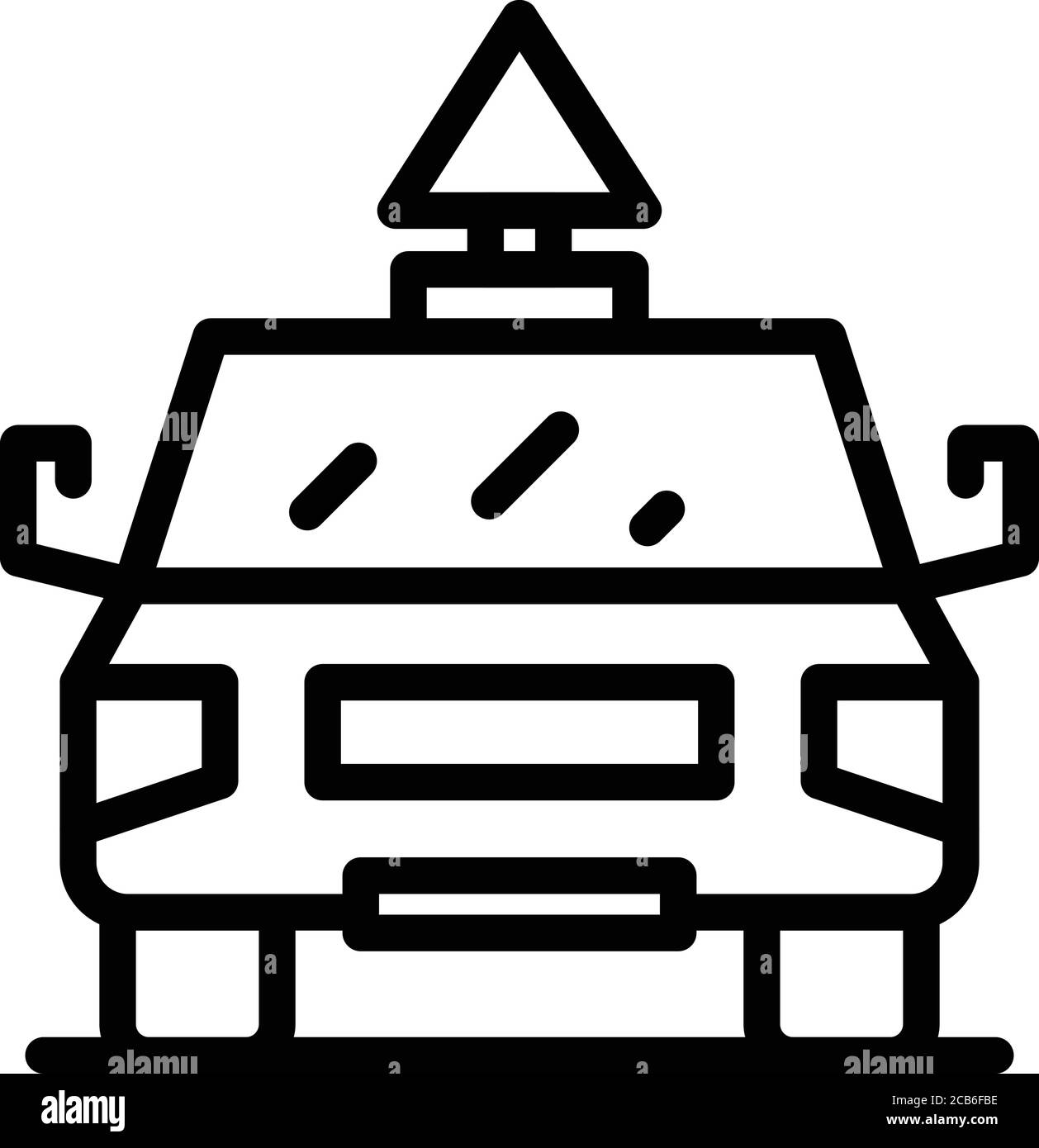 Driving school car icon, outline style Stock Vector Image & Art - Alamy