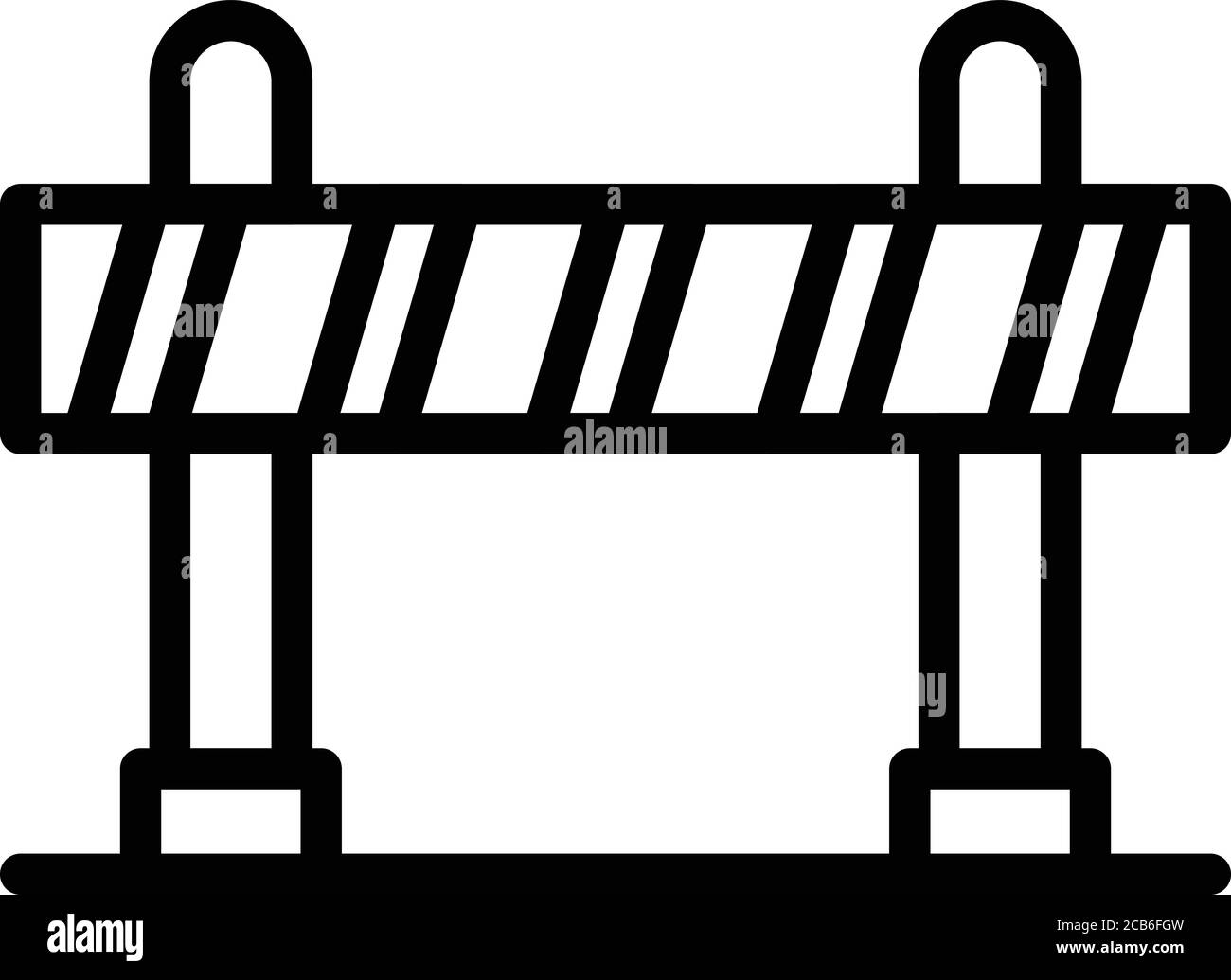 Road barrier icon, outline style Stock Vector Image & Art - Alamy