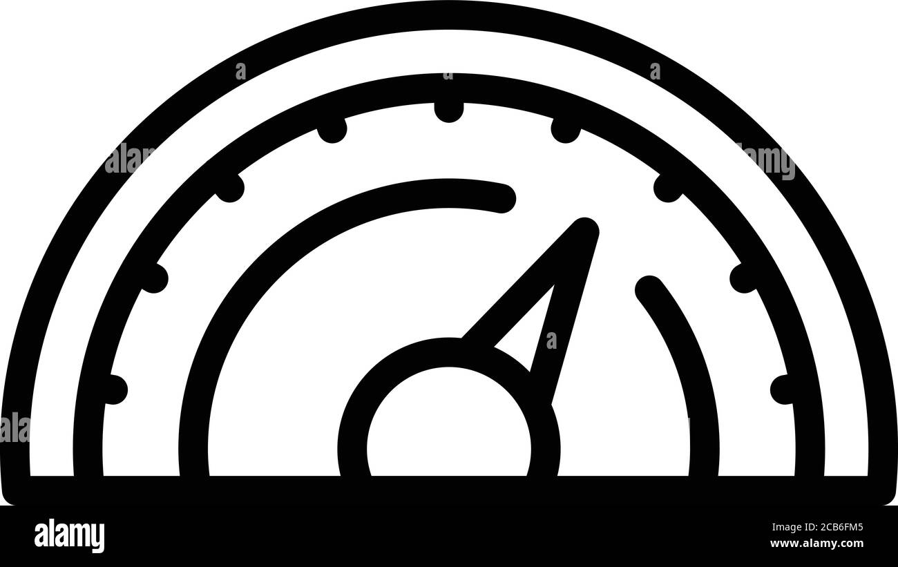 Speedometer icon, outline style Stock Vector Image & Art - Alamy