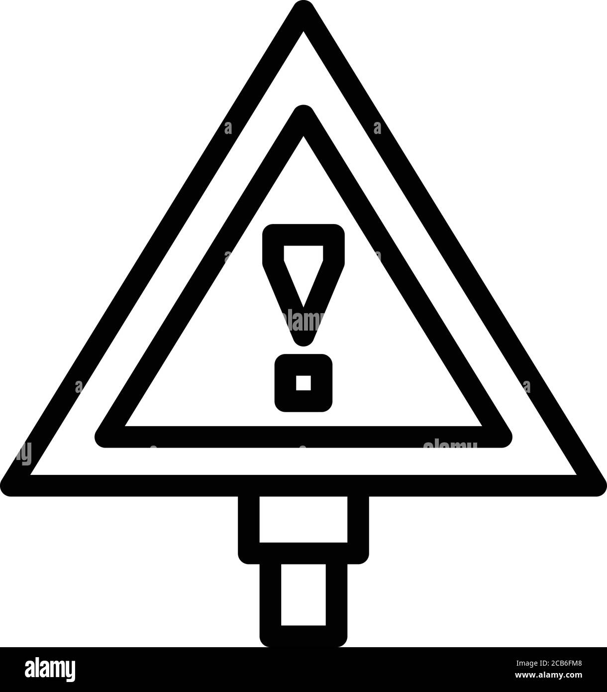 Attention indicator icon, outline style Stock Vector Image & Art - Alamy