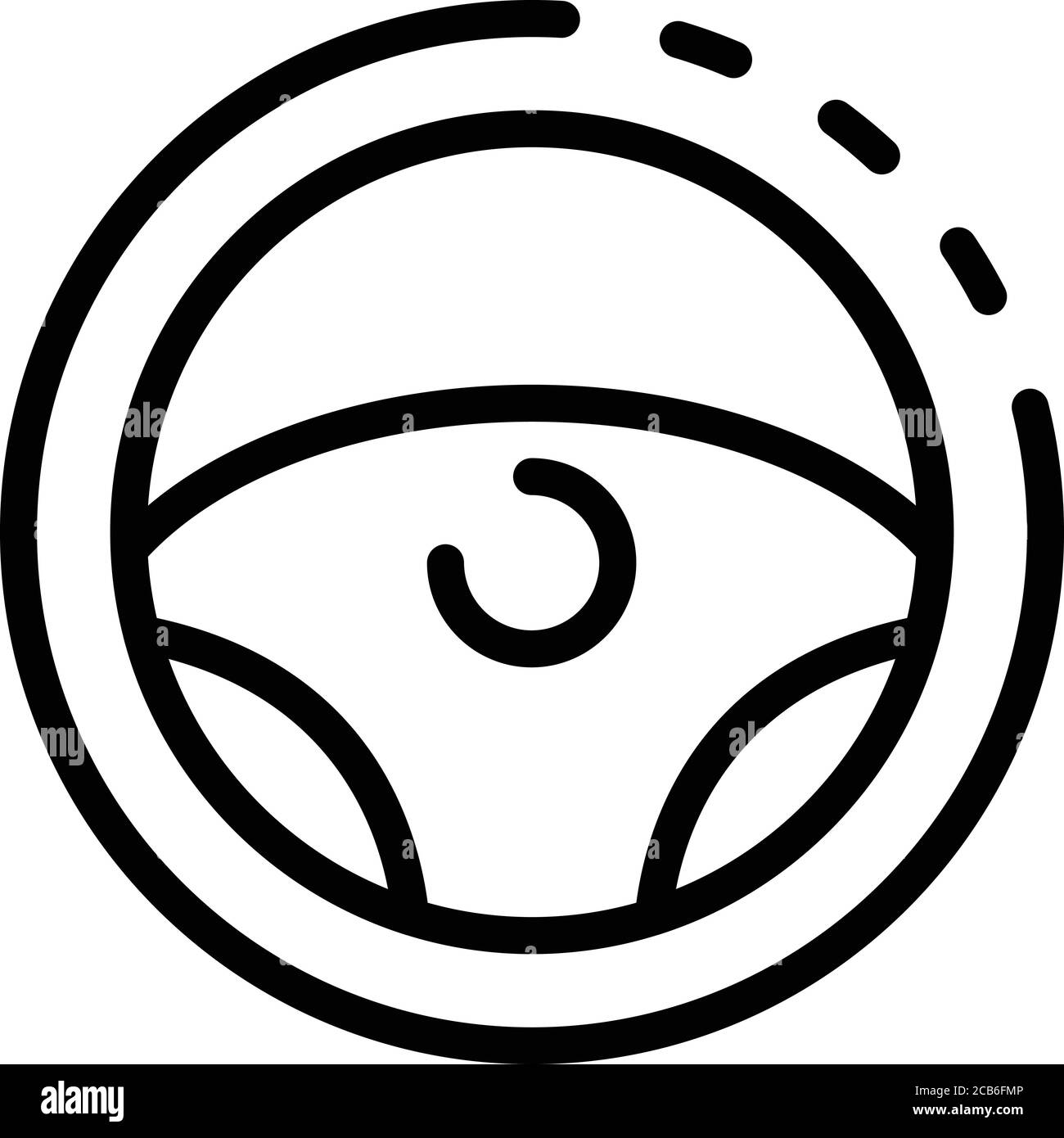 Steering wheel icon, outline style Stock Vector Image & Art - Alamy