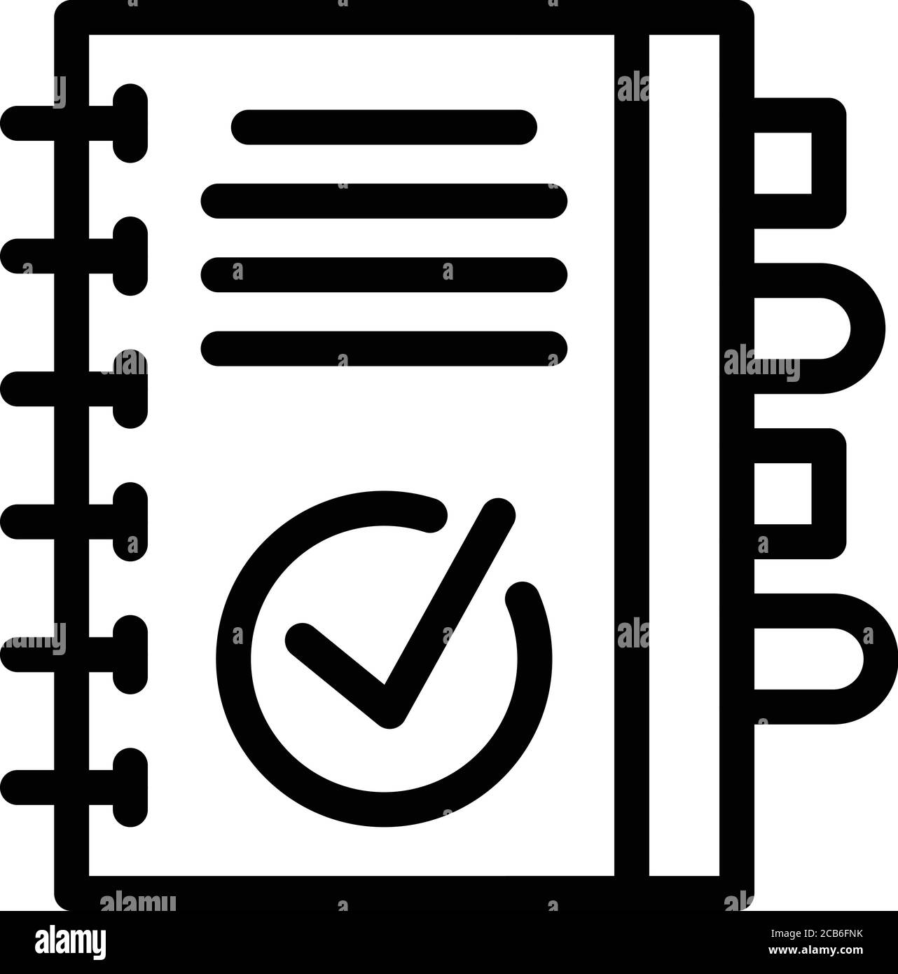 Notepad icon, outline style Stock Vector Image & Art - Alamy