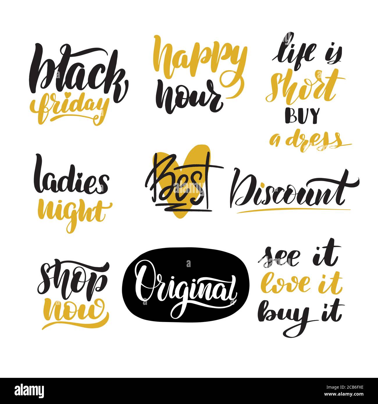 Vector calligraphy illustration isolated on white background Stock ...