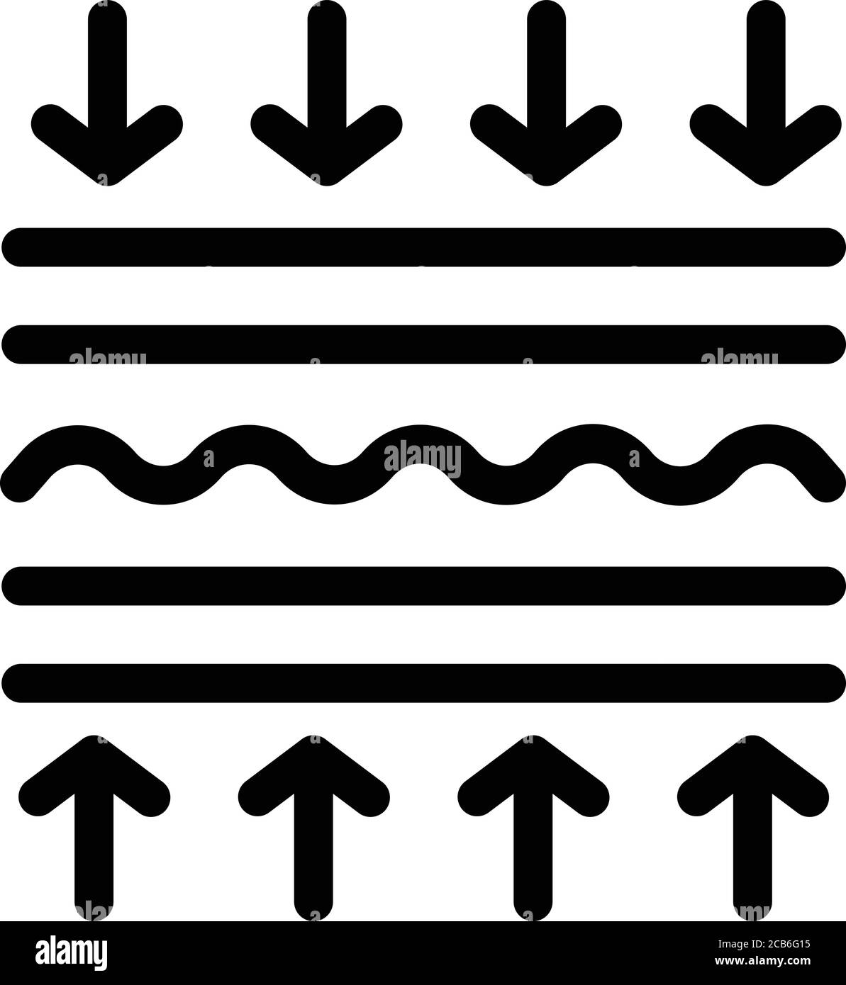 Mattress layer icon outline Cut Out Stock Images & Pictures - Alamy