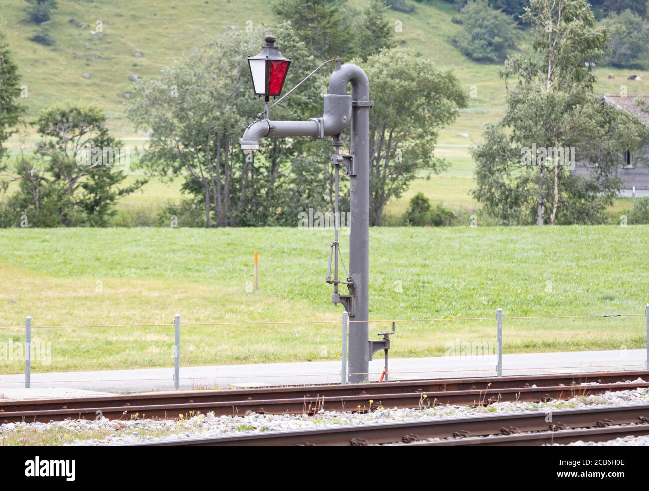 Steam train locomotive engine water crane column standpipe spout Stock ...