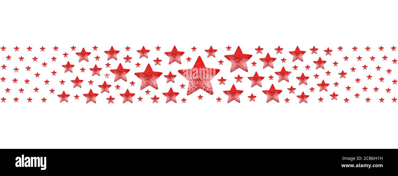 Red Star Border Clip Art