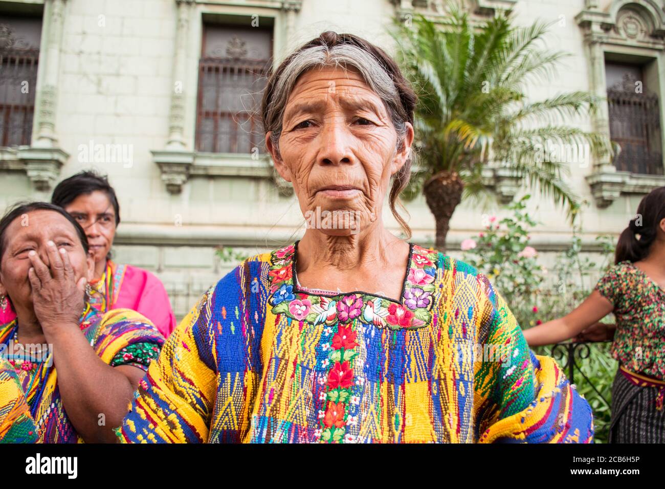 Guatemala City / Guatemala - August 27, 2015: portrait of indigenous ...