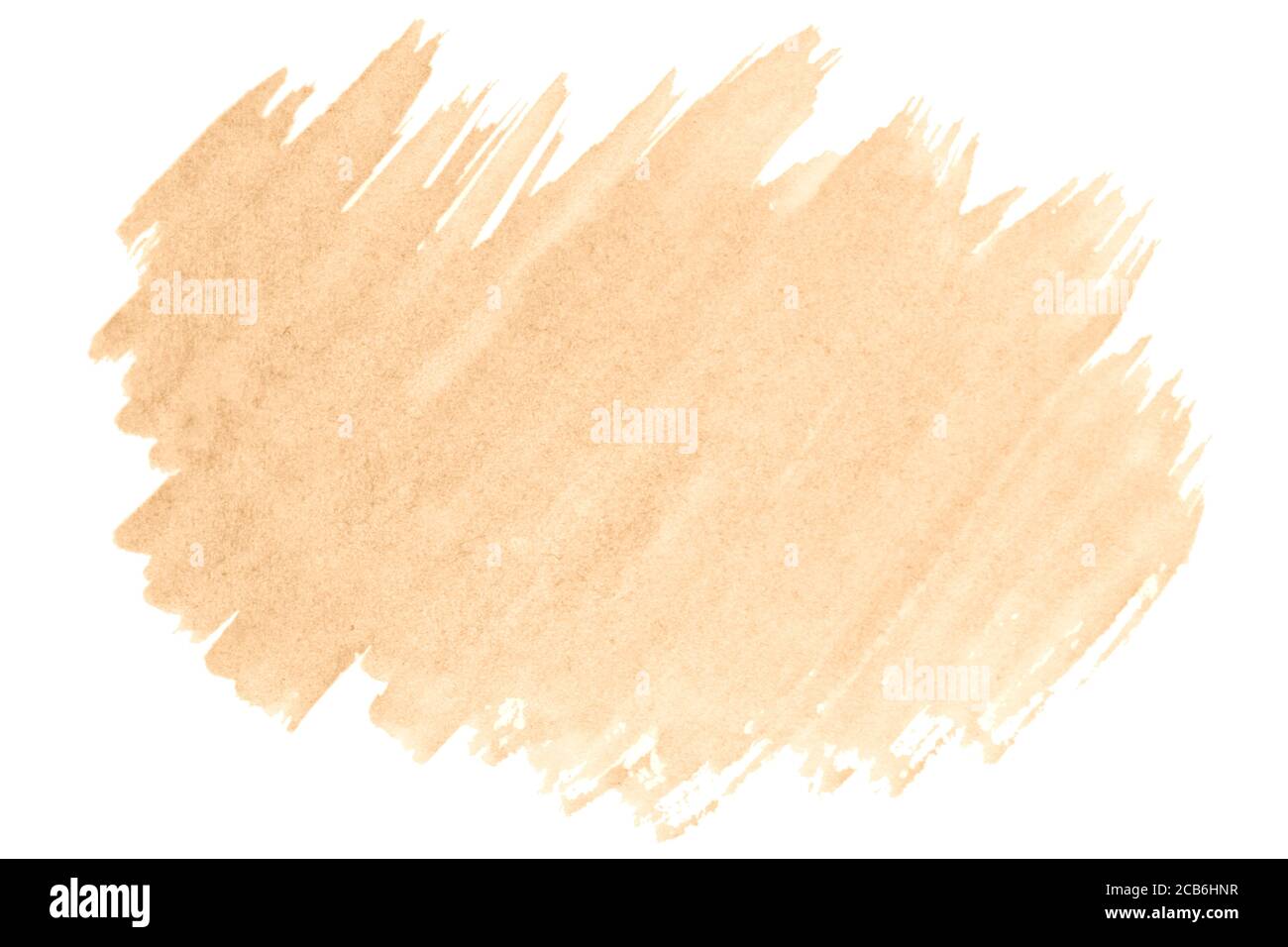 Beige watercolor, background with clear borders and natural splashes ...