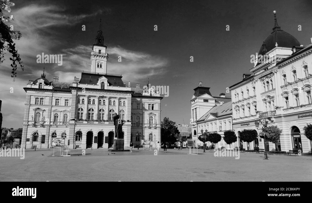 Trg slobode novi sad Black and White Stock Photos & Images - Alamy
