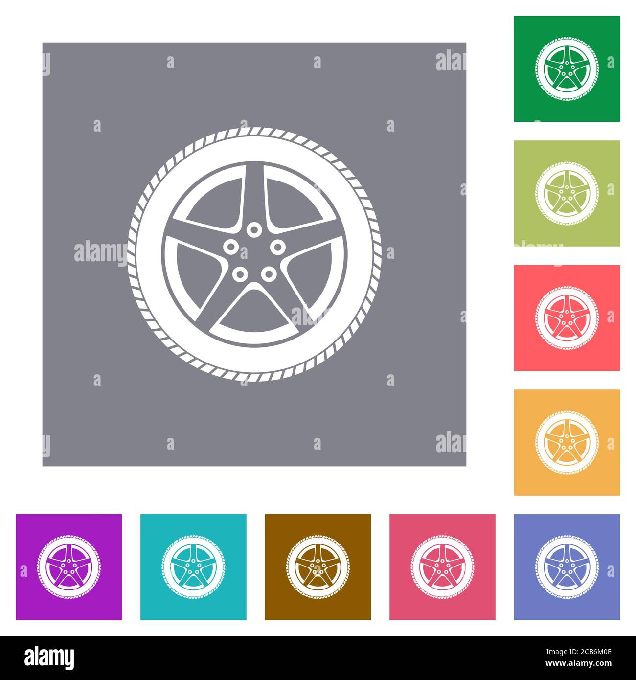 Wheel and rim symbols hi-res stock photography and images - Alamy