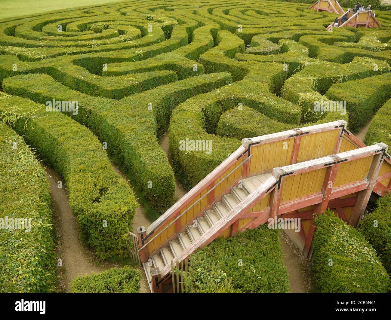 Hedge maze above hi-res stock photography and images - Alamy