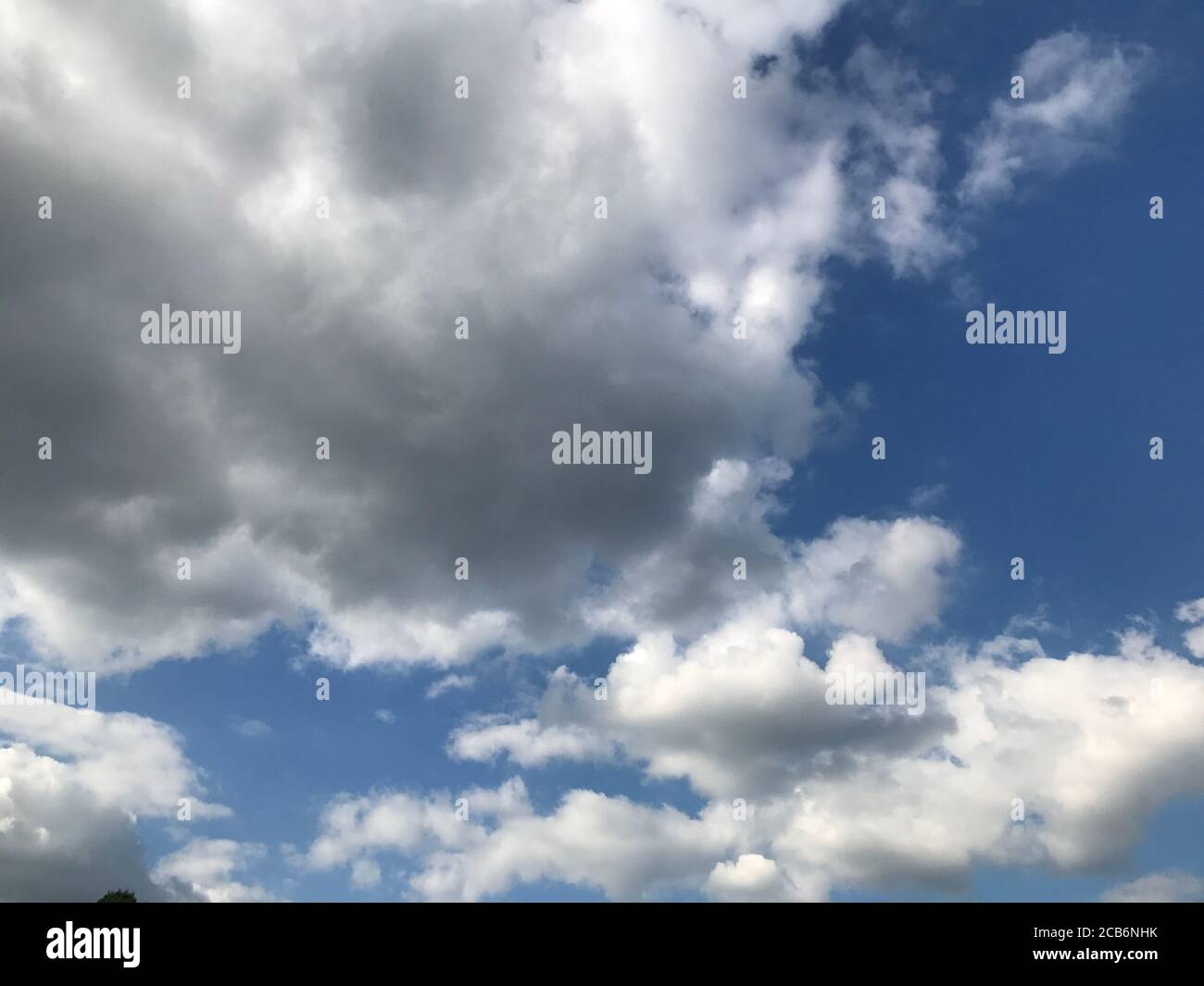 Blue Sky in an English Summer Stock Photo - Alamy