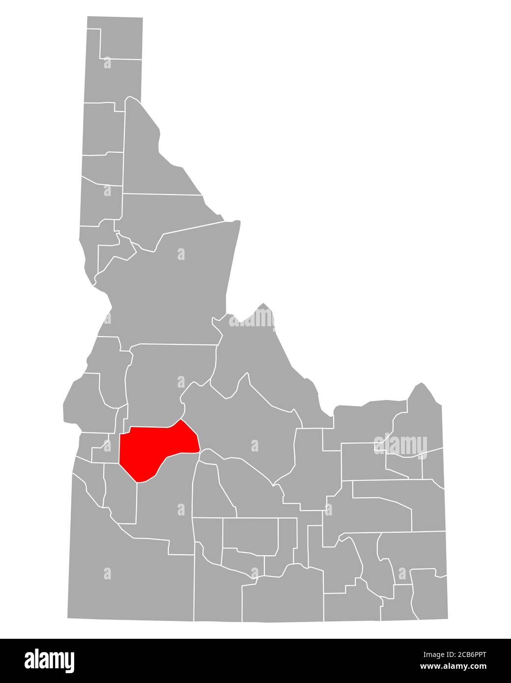 Map of Boise in Idaho Stock Photo - Alamy