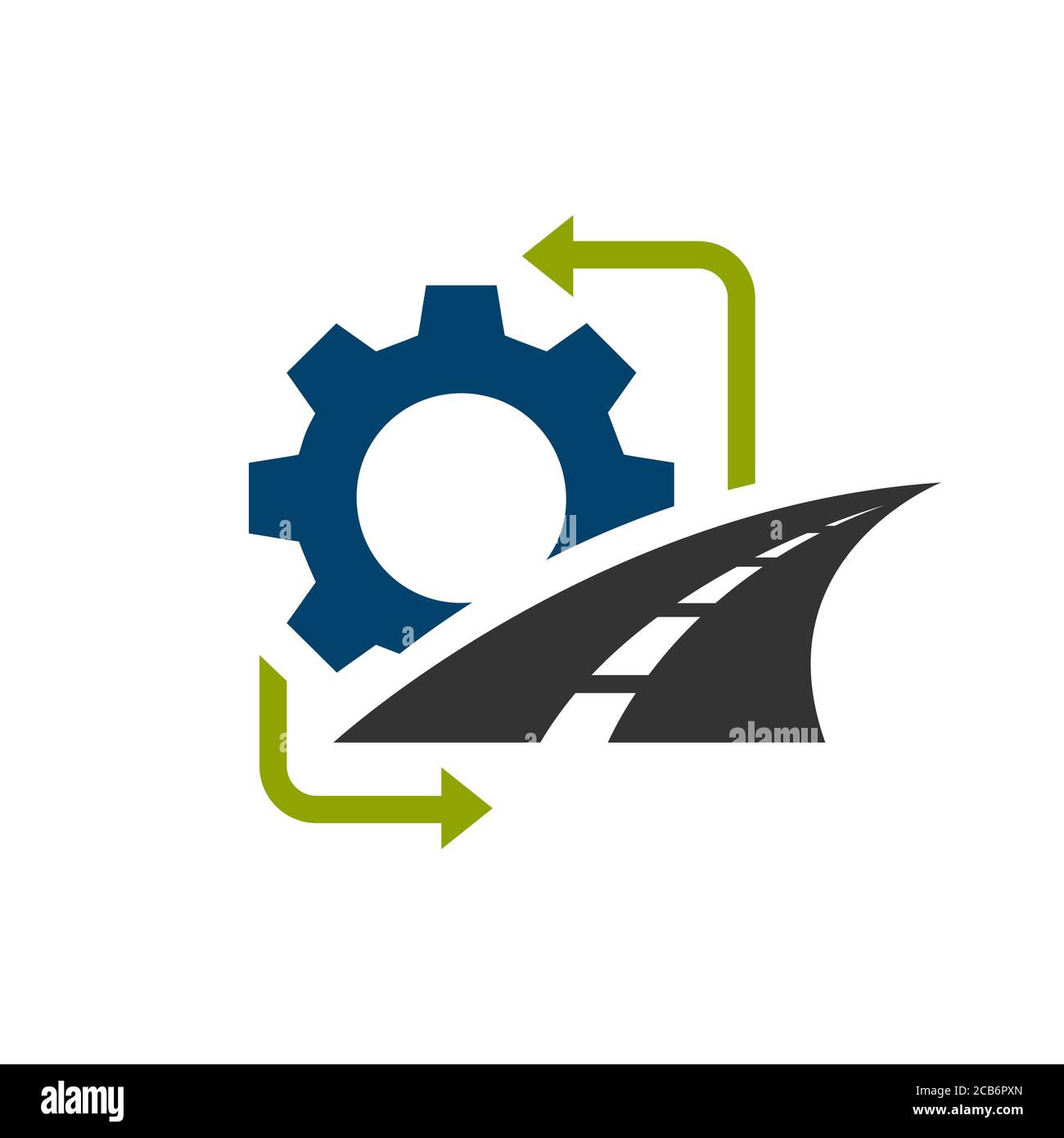 road construction logo road maintenance creative sign concept. Paving ...