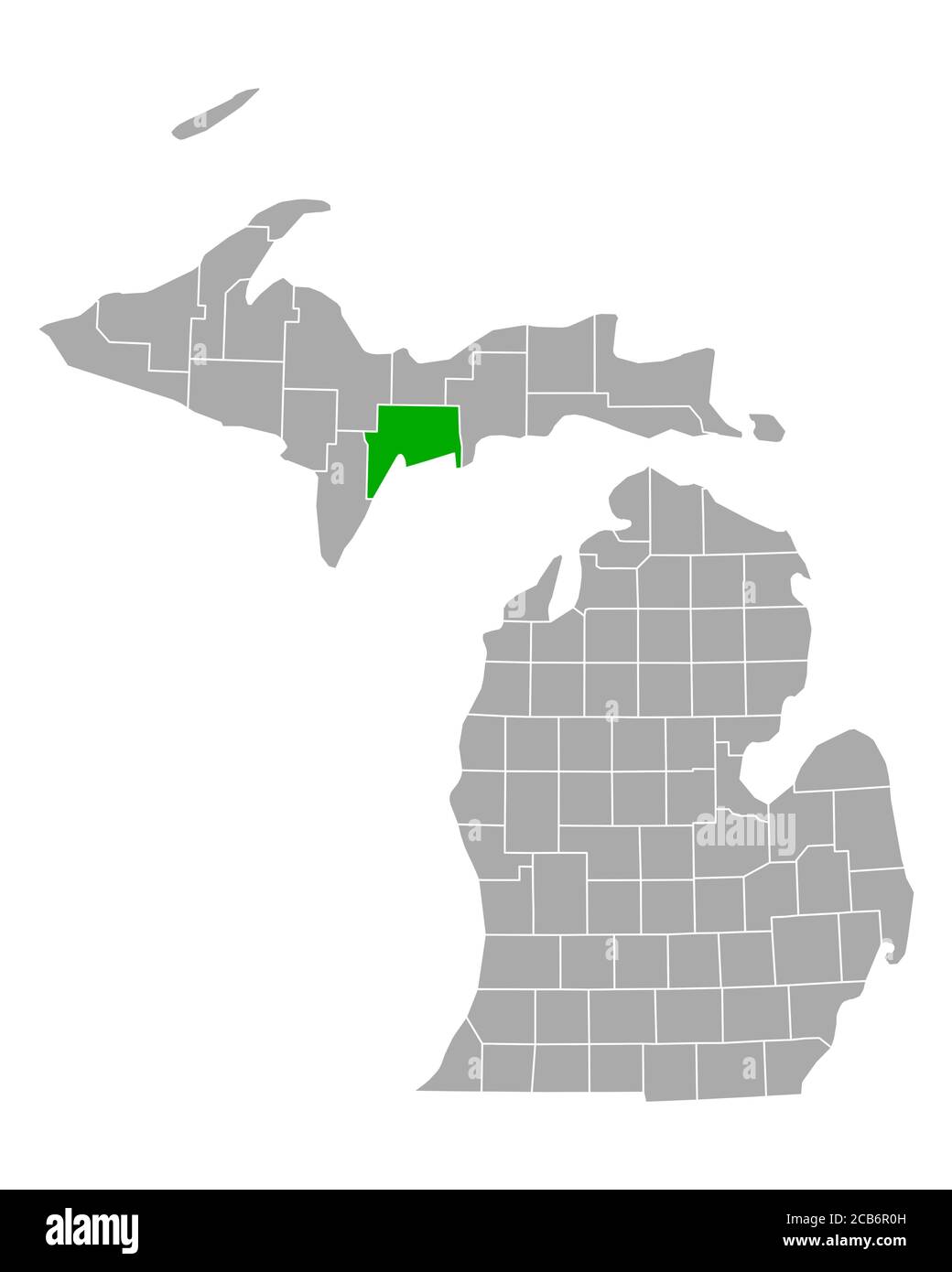 Map of Delta in Michigan Stock Photo - Alamy