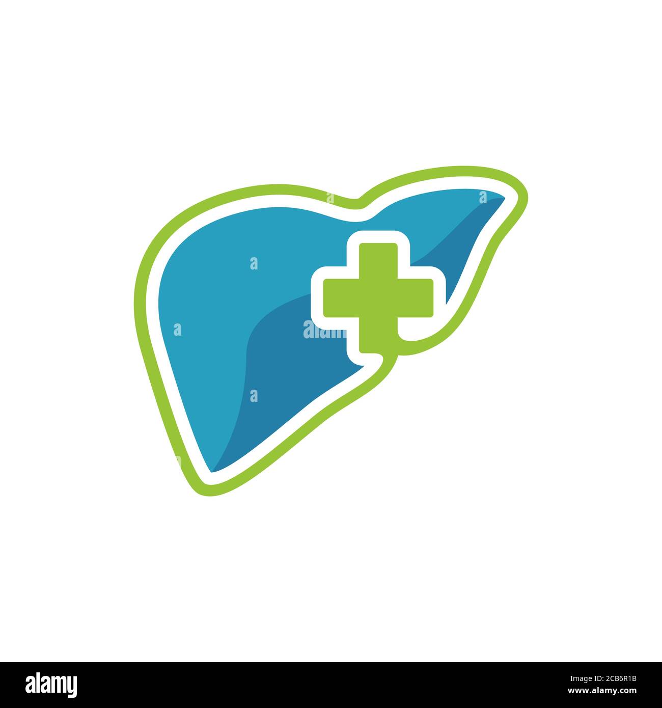 Liver care logo design vector. heart shilhoutte with medical symbol ...