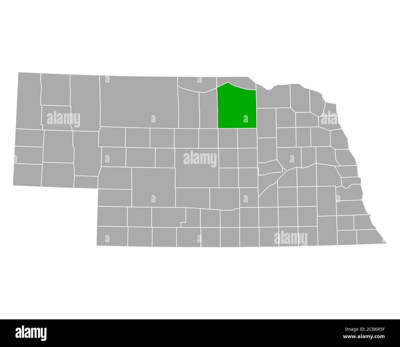 Map of Holt in Nebraska Stock Photo - Alamy