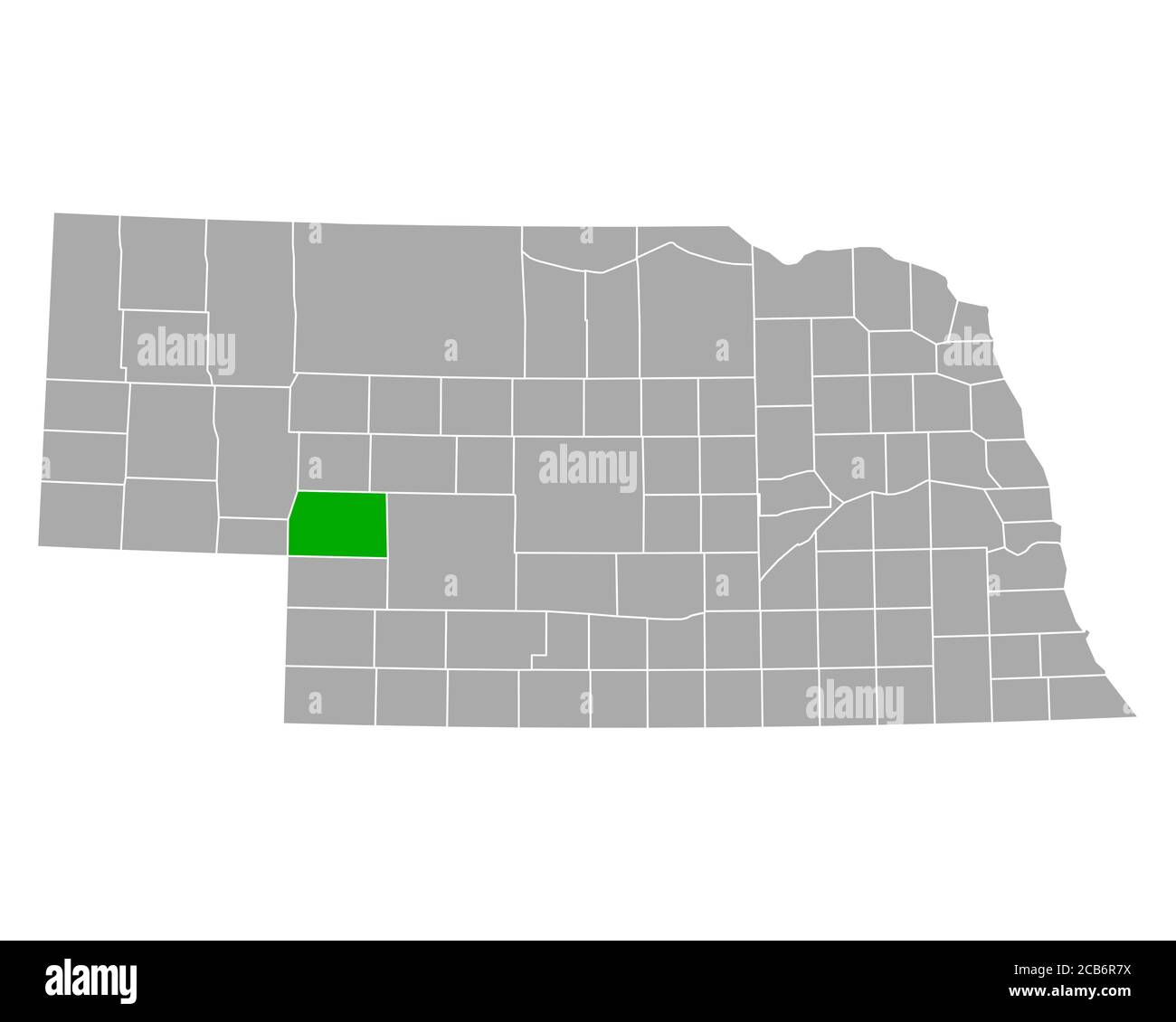 Map of Keith in Nebraska Stock Photo - Alamy