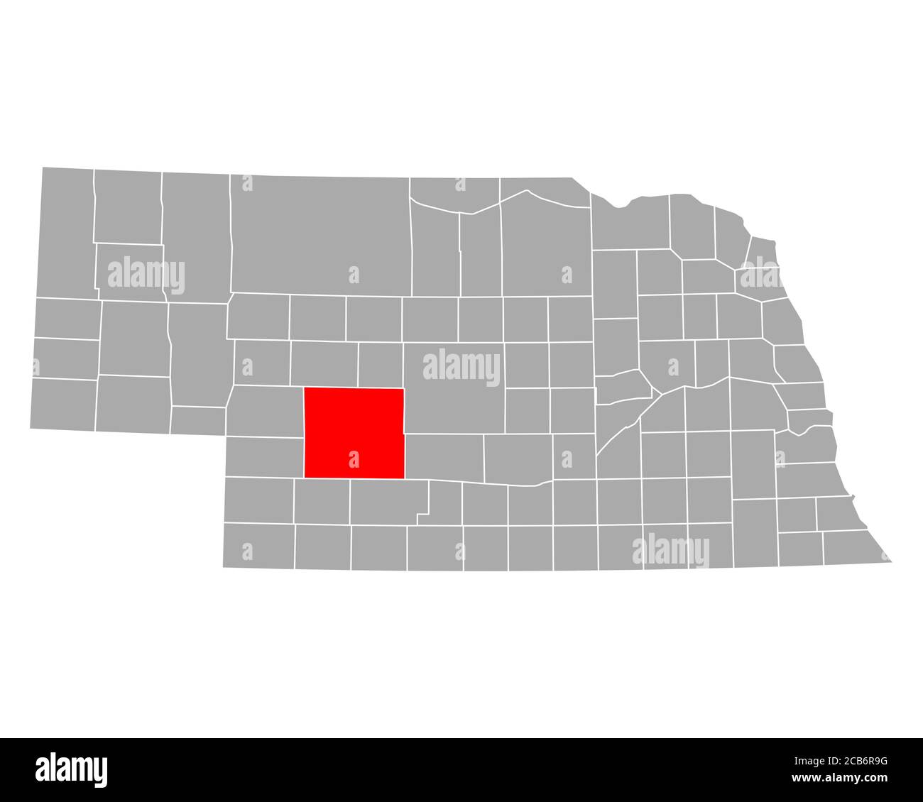 Map of Lincoln in Nebraska Stock Photo - Alamy