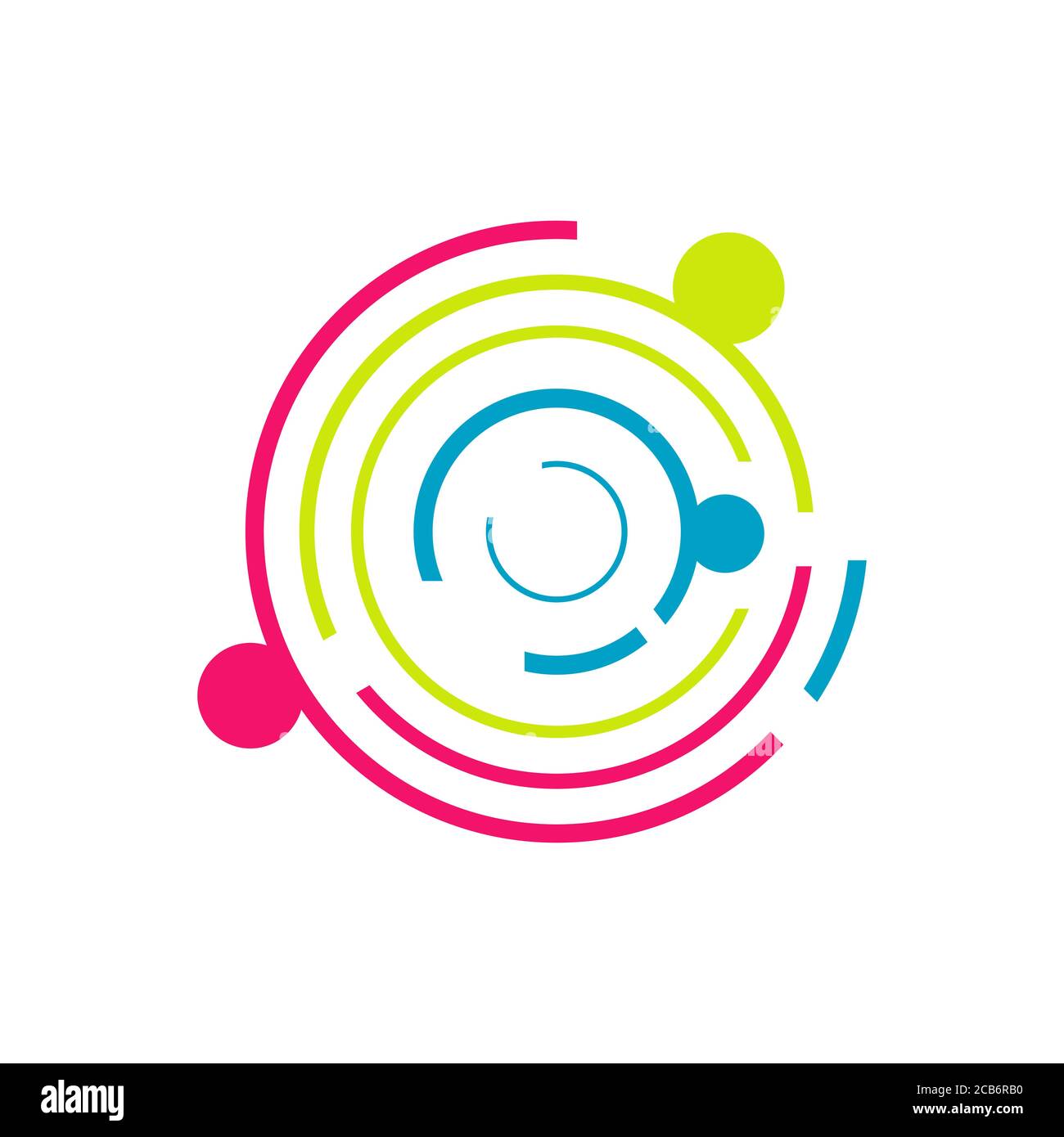 circle rounded connected unity people community logo design vector ...