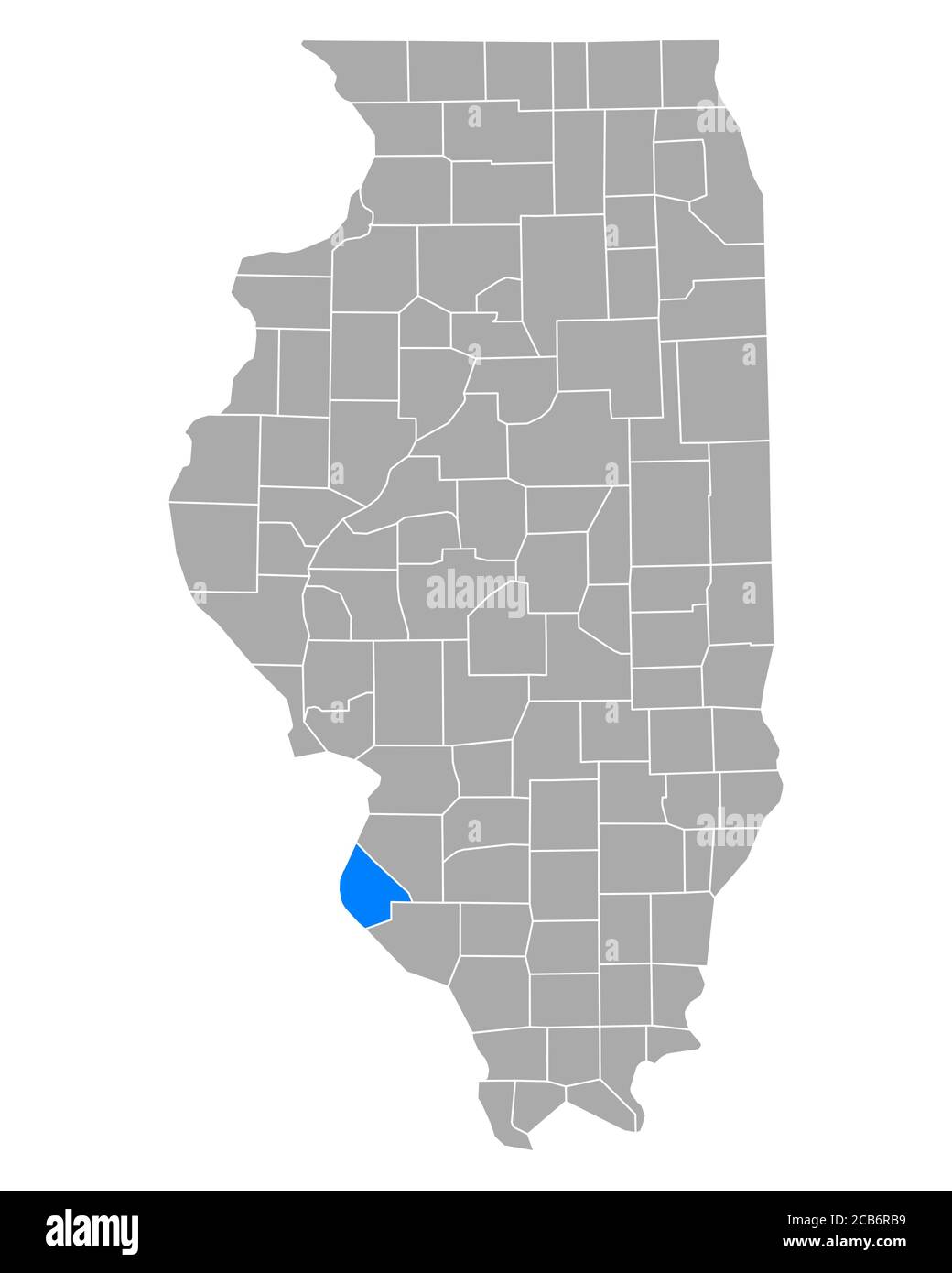 Map of Monroe in Illinois Stock Photo - Alamy