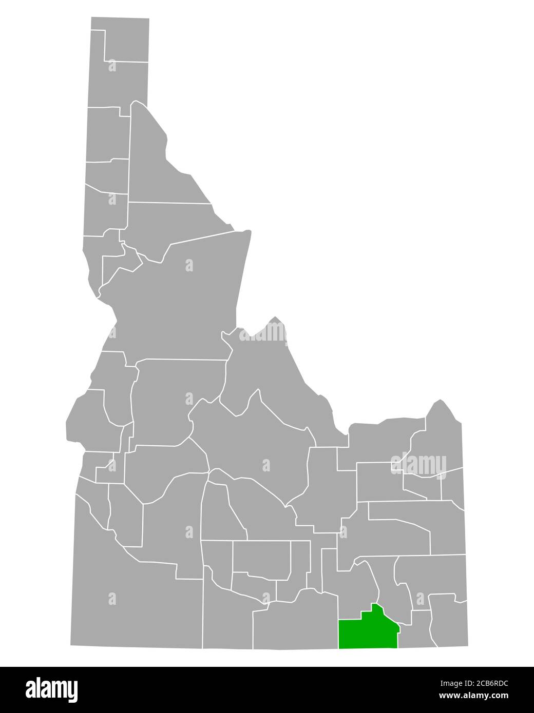 Map of Oneida in Idaho Stock Photo - Alamy