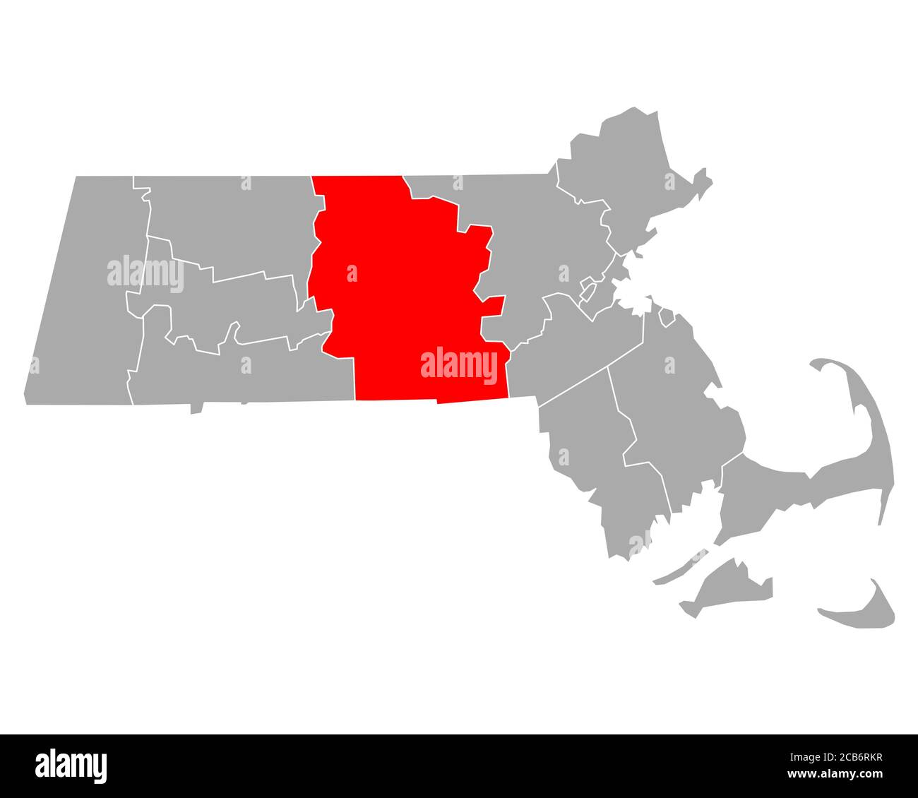 Worcester Massachusetts Map